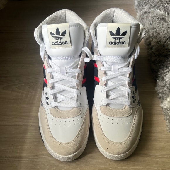 adidas | Shoes | Adidas Drop Step Se White Black Solar Red | Poshmark